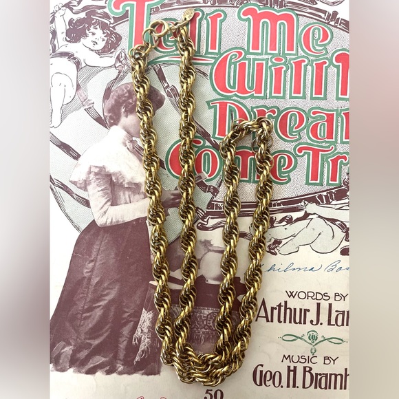 Edwin Pearl | Jewelry | Vintage Edwin Pearl Gold Chain Necklace | Poshmark